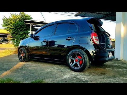 nissan march นิสสัน มาร์ชแต่ง nissan march นินสันแต่งล้อแม็ก nissan ...