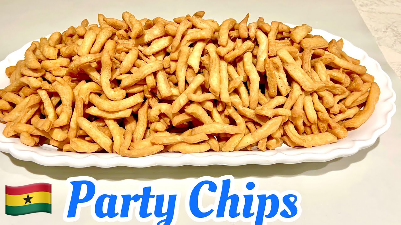 How to make the Popular 🇬🇭 Party Chips | Savoury Chin Chin - YouTube