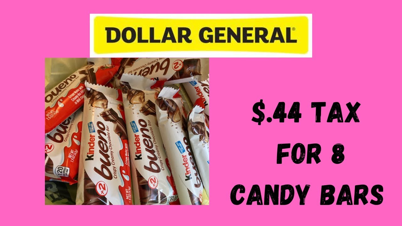 Dollar General Kinder Bueno Candy Bars, I Paid $.44 Tax for 8 - YouTube