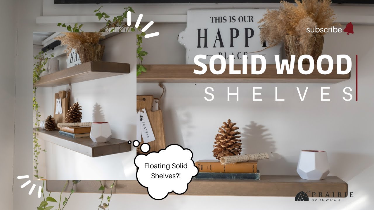 PBW Handcrafted Solid Wood Shelves - YouTube