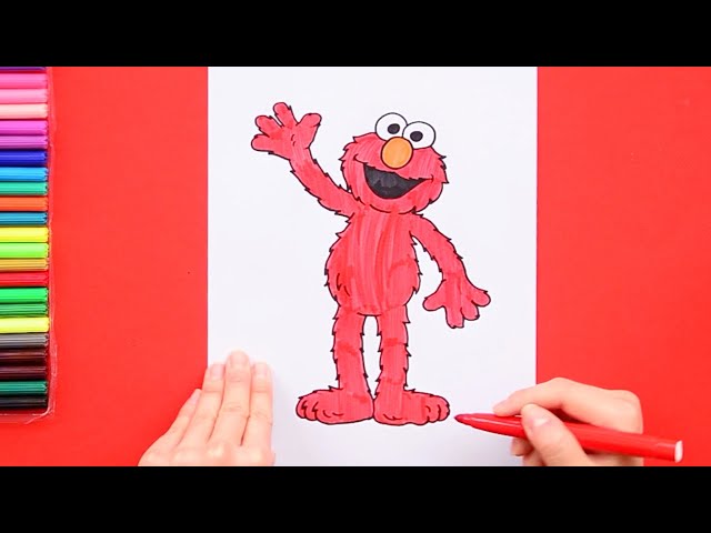 Gangsta Elmo Drawing