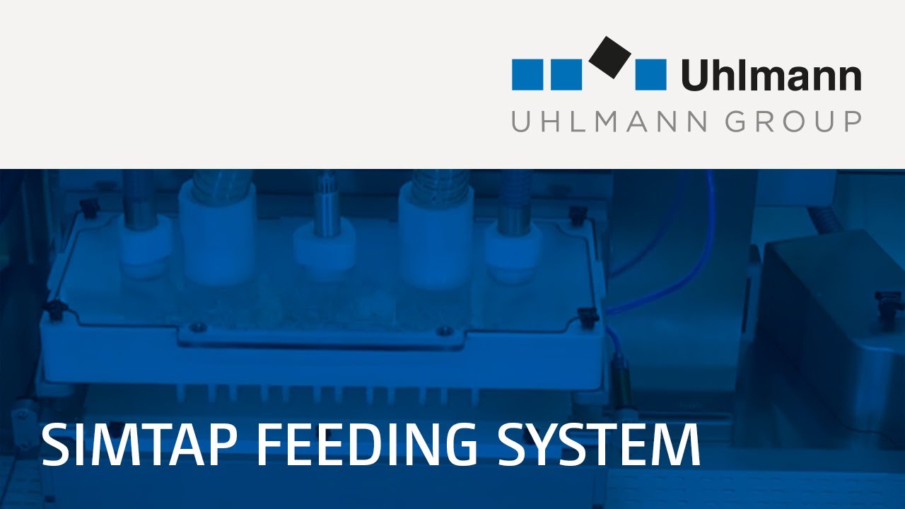 Uhlmann Simtap feeding system – for a wide range of solid shapes - YouTube