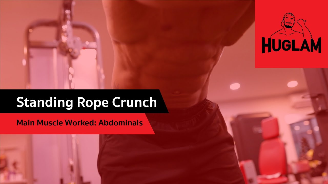 ท่าฝึก Standing Rope Crunch | HUGLAM - YouTube