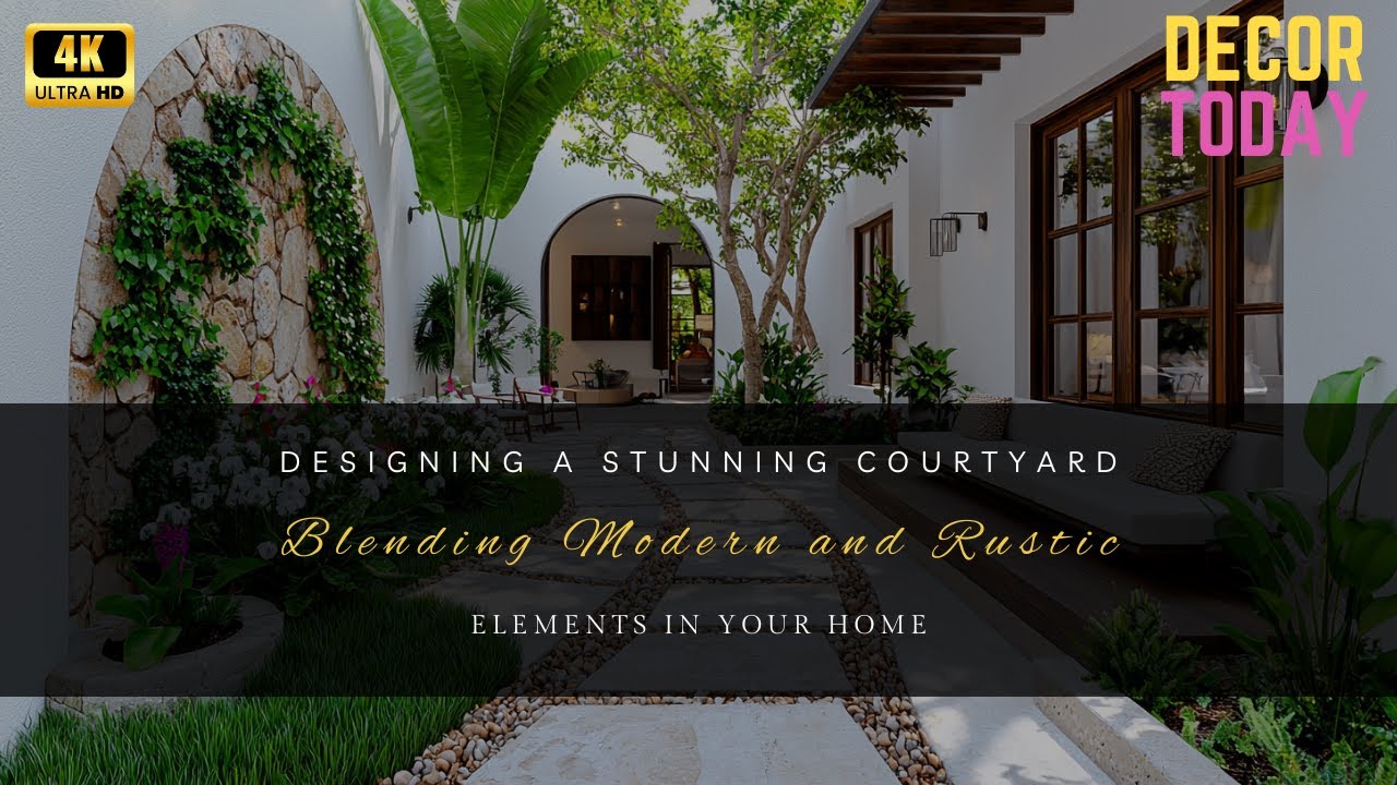 Designing a Stunning Courtyard: Blending Modern and Rustic Elements in ...