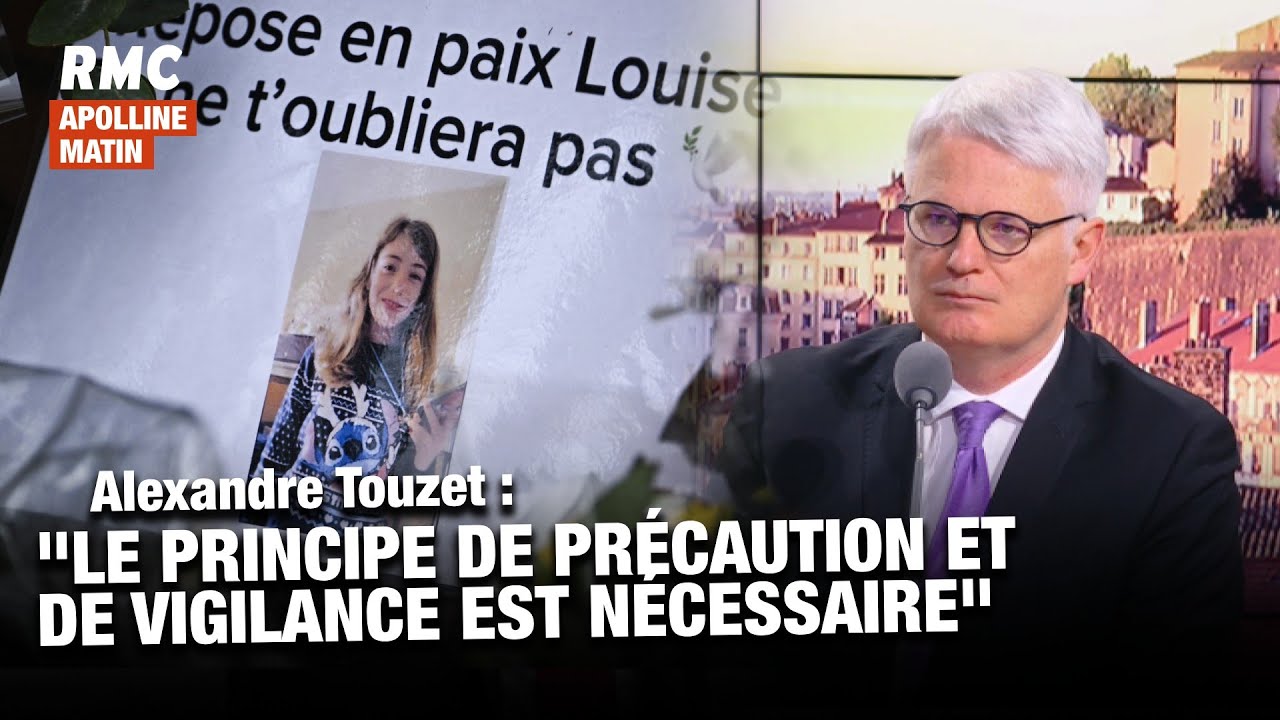 Meurtre de Louise : Emotion et inquiétude au collège - YouTube