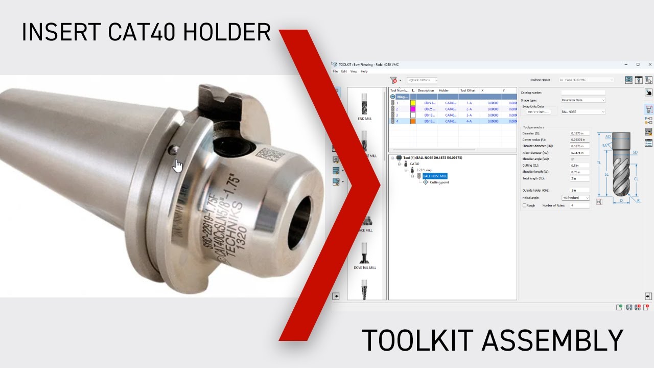 CAT40 to ToolKit - YouTube