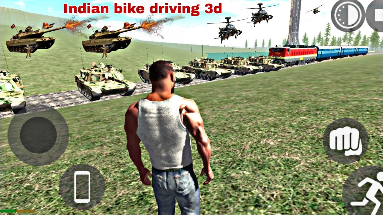 Franklin Train Tnt Mission Tank on Fire Indian bike driving 3d #4 - YouTube