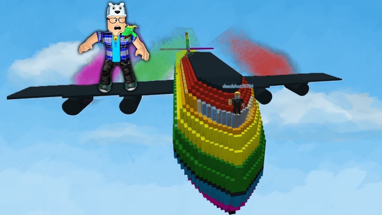 ROBLOX: TENTE SOBREVIVER NO AVIÃO GIGANTE COLORIDO!! - Joga Velhote ...