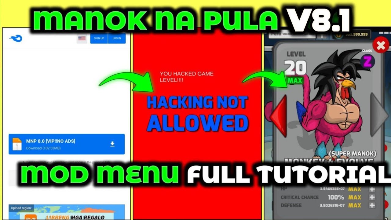 UNLOCK MONKEY 4 EVOLVE || MANOK NA PULA MOD MENU - YouTube
