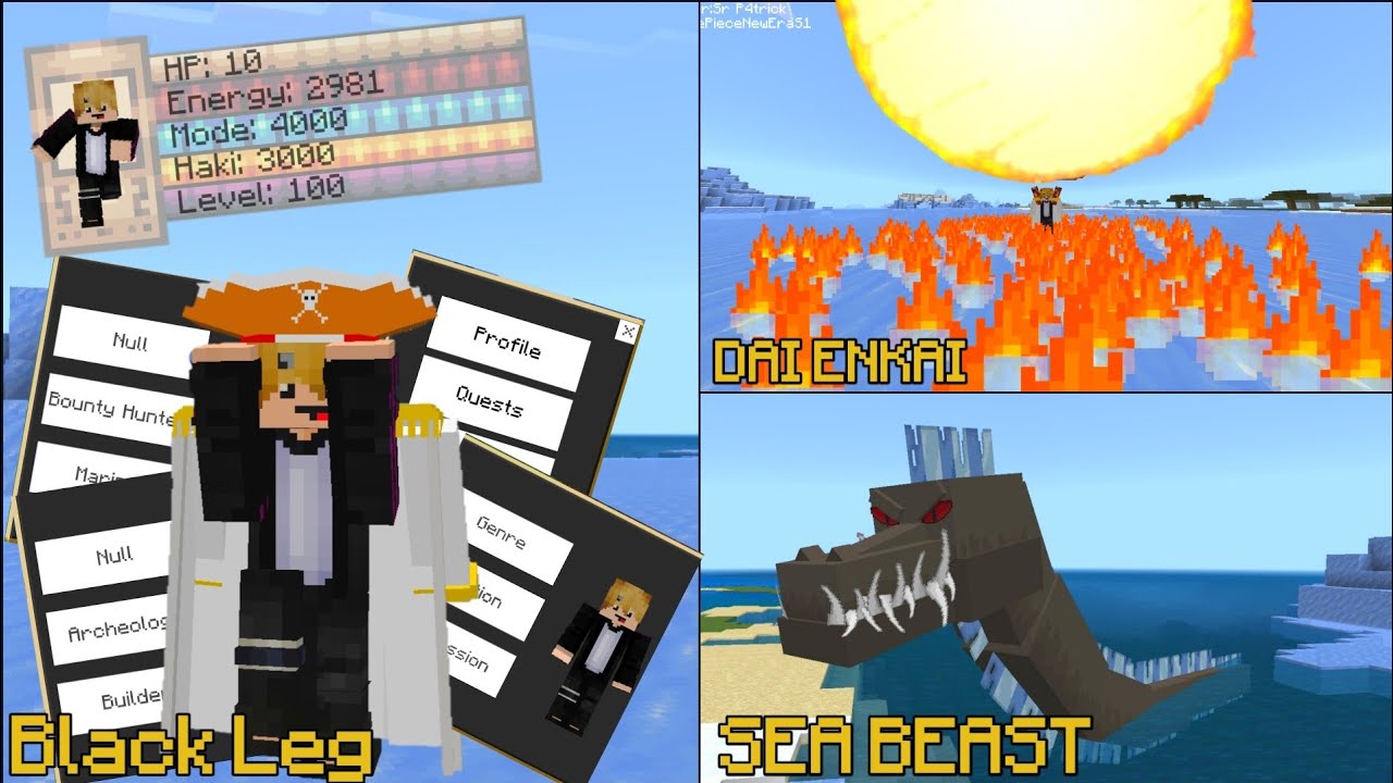One Piece New Era Addon/Mods For Minecraft PE | 1.19+ - YouTube