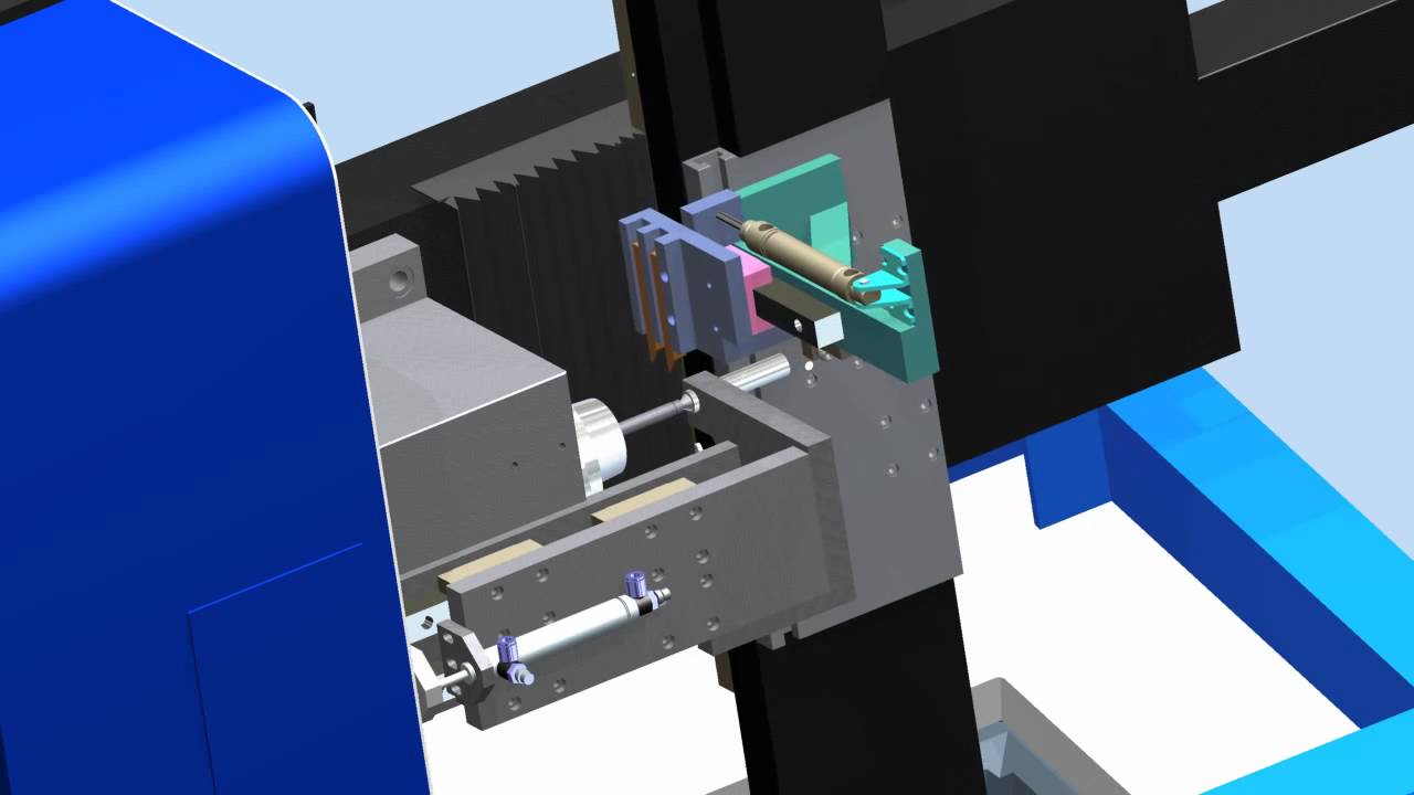 OmniTurn GT CNC lathe with tailstock and 3 turning tools - YouTube