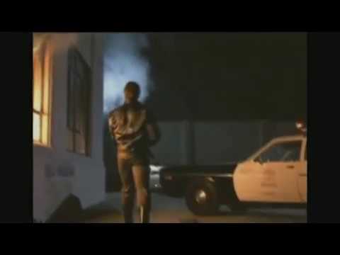 Terminator 1 Police Station Shootout (Tourettes Guy Dub) - YouTube