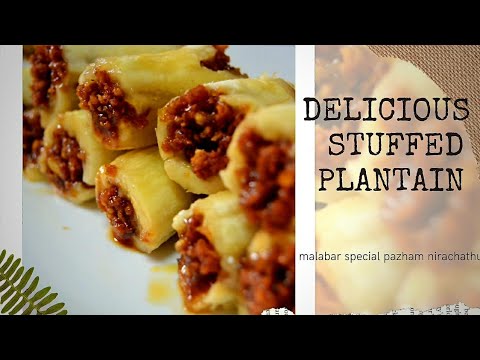 Stuffed Robusta Banana | Pazham Niravu | Pazham Nirahathu | Coconut ...