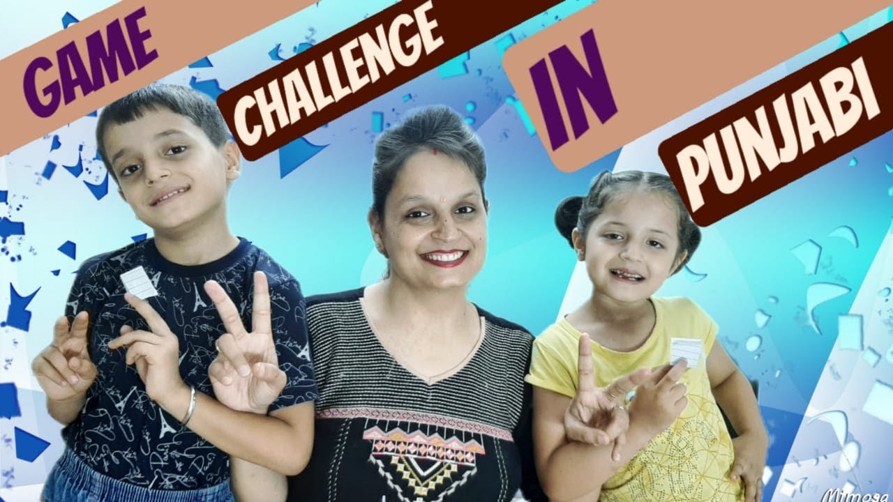 Chits game Challenge for Kids in Punjabi - YouTube