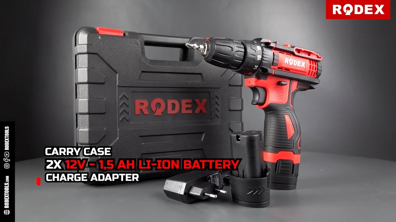 RODEX CORDLESS DRILL - RDX3321 - YouTube