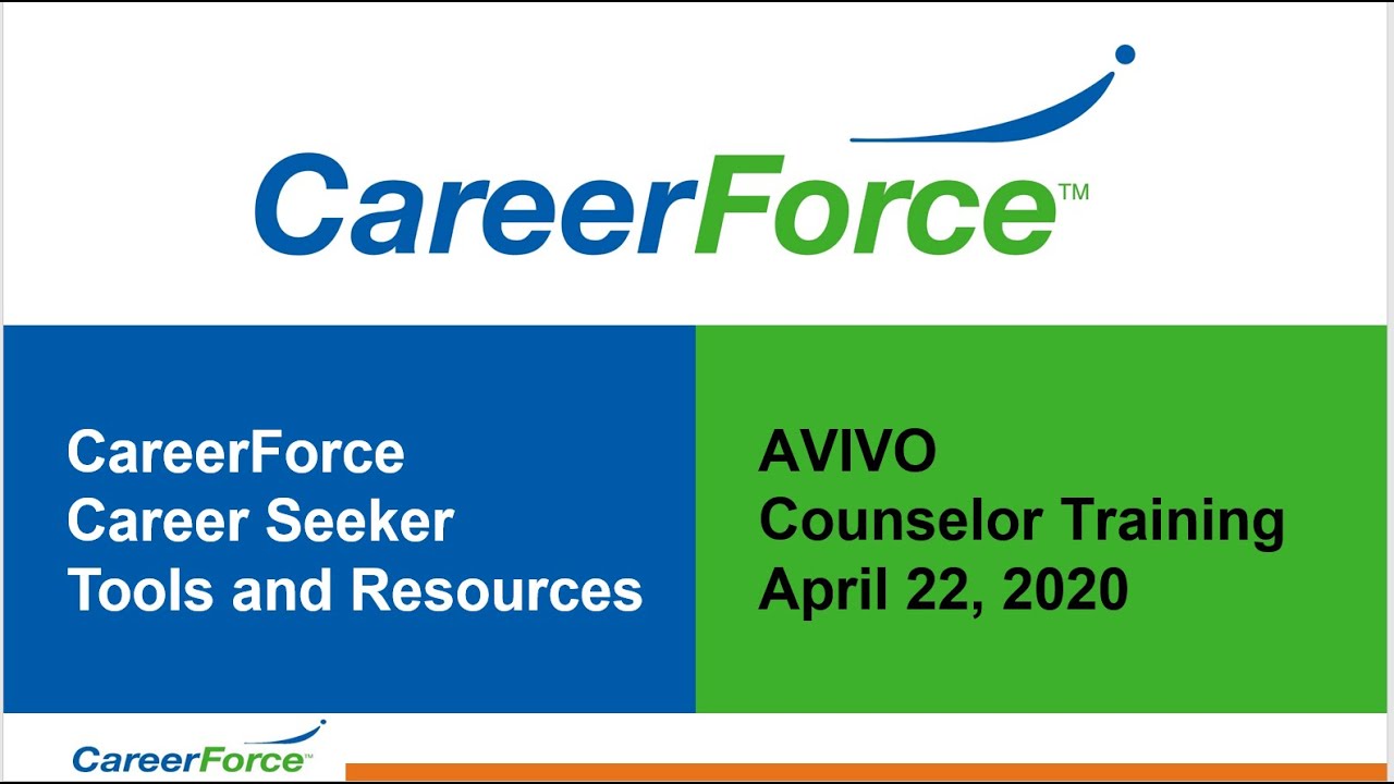CareerForce Presentation Career Seeker Tools and Resources - YouTube