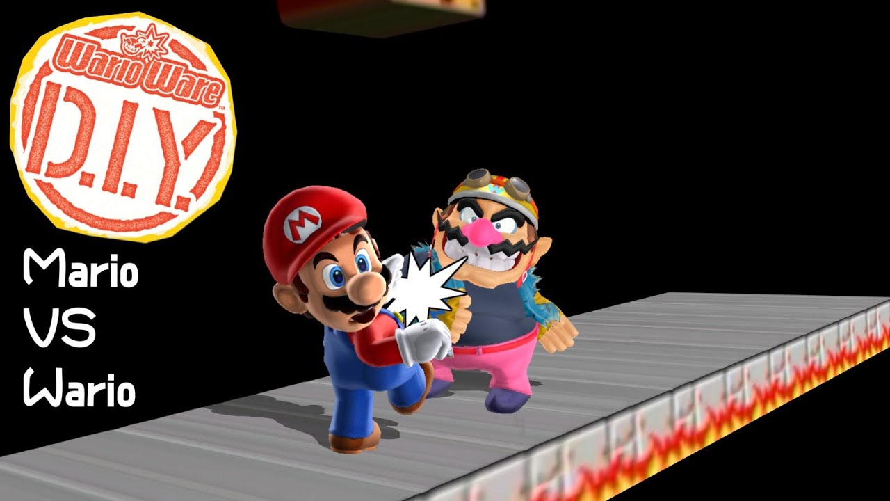 WarioWare D.I.Y Mario Vs Wario - YouTube
