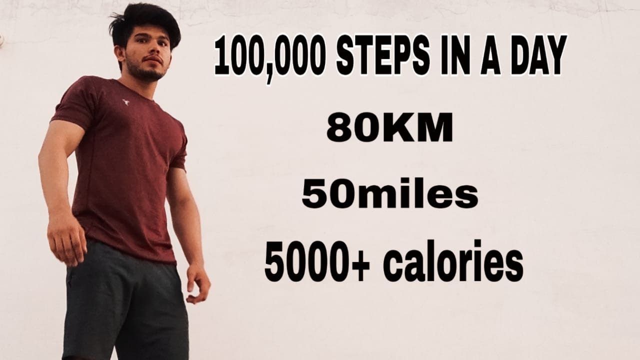 Walking 100,000 Steps in a Day Challenge | SharmajiFit - YouTube