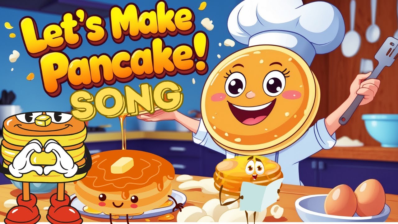 Let's Make a Pancake Song! Fun & Easy Cooking for Kids | Interactive ...