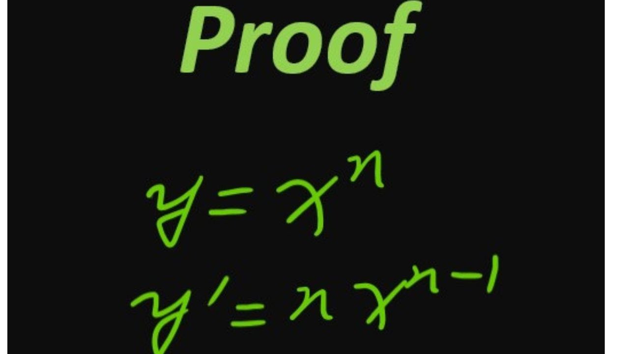 calculus 1 proof the derivative of power. #maths - YouTube