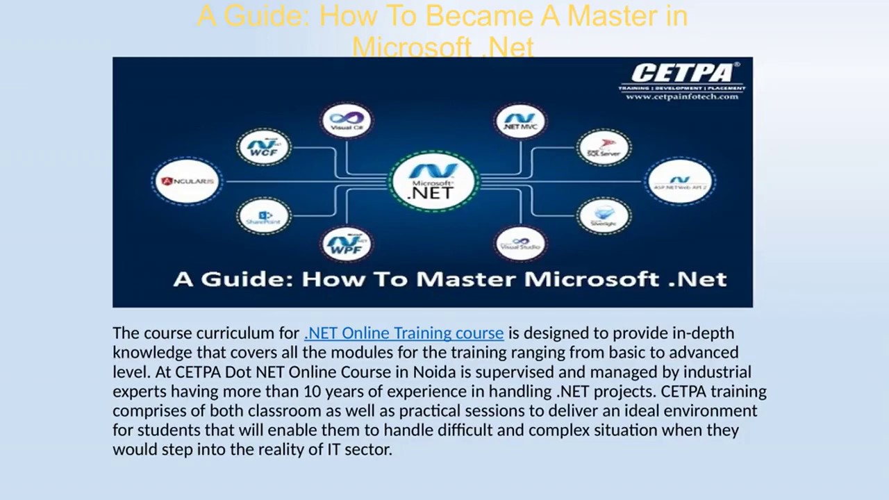 A Guide: How To Became A Master in Microsoft .Net Online Course - YouTube
