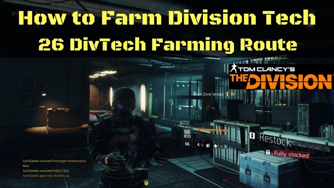 The Division 1.7 How to Farm Division Tech for 1.8 (DivTech Farming ...