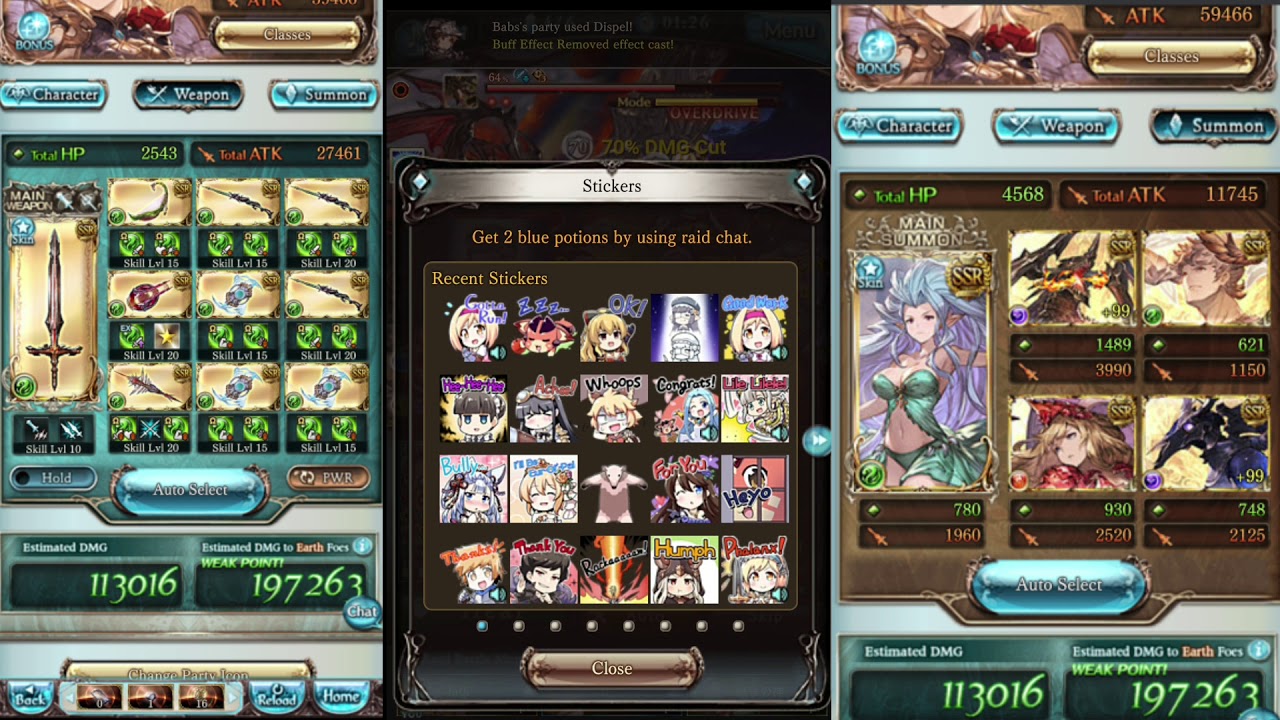Granblue Fantasy - Daily Ultimate Bahamut raid with crew - Magna wind ...