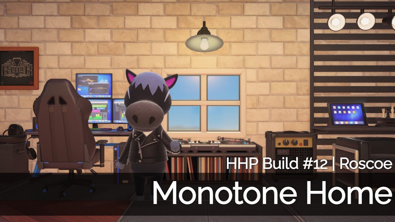 ACNH HHP Build #12 | Roscoe - Monotone Home - YouTube