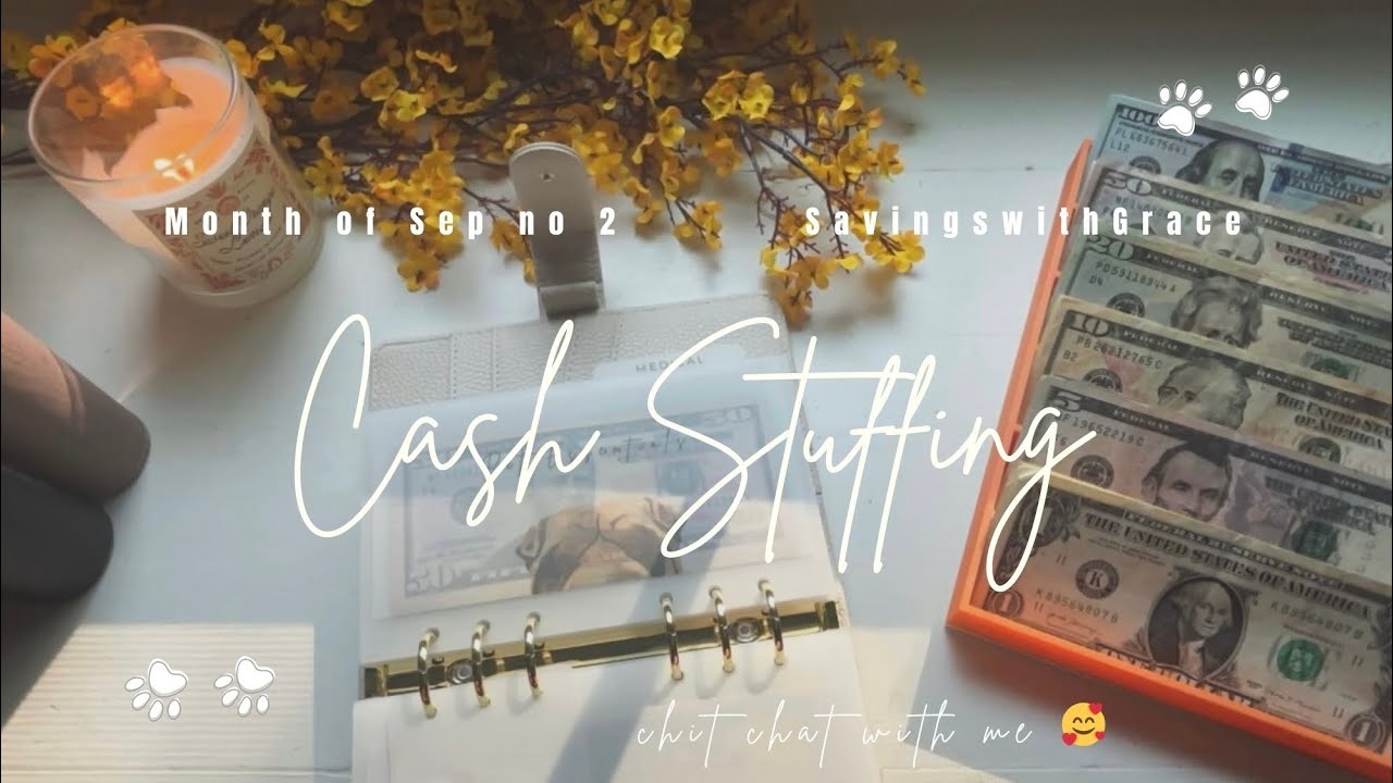 CASH STUFFING | $1389 | Sep no 2 | chit chat with me 🥰 #cashbudgeter # ...