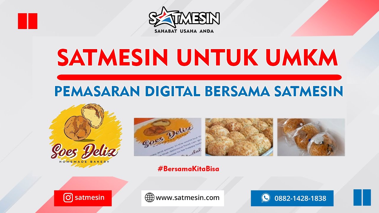 SATMESIN Untuk UMKM - Promosi UMKM Lokal - Soes Deliz - YouTube