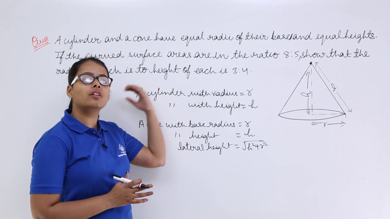 Class10th – RD Sharma - Problem-7 on Surface area and Volume of a Cone ...