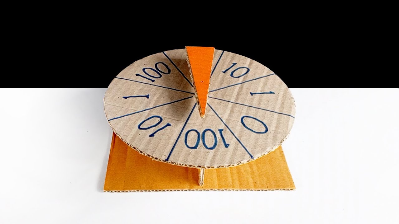 เข็มหมุนเสี่ยงเลขจากวงล้อ | How to Make Numbers spinning wheel - YouTube