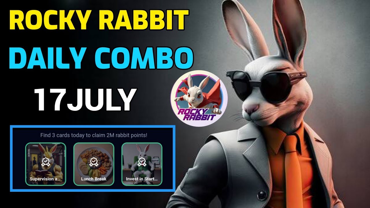 17 July Rocky Rabbit Combo Cards | Rocky Rabbit Daily Combo # ...