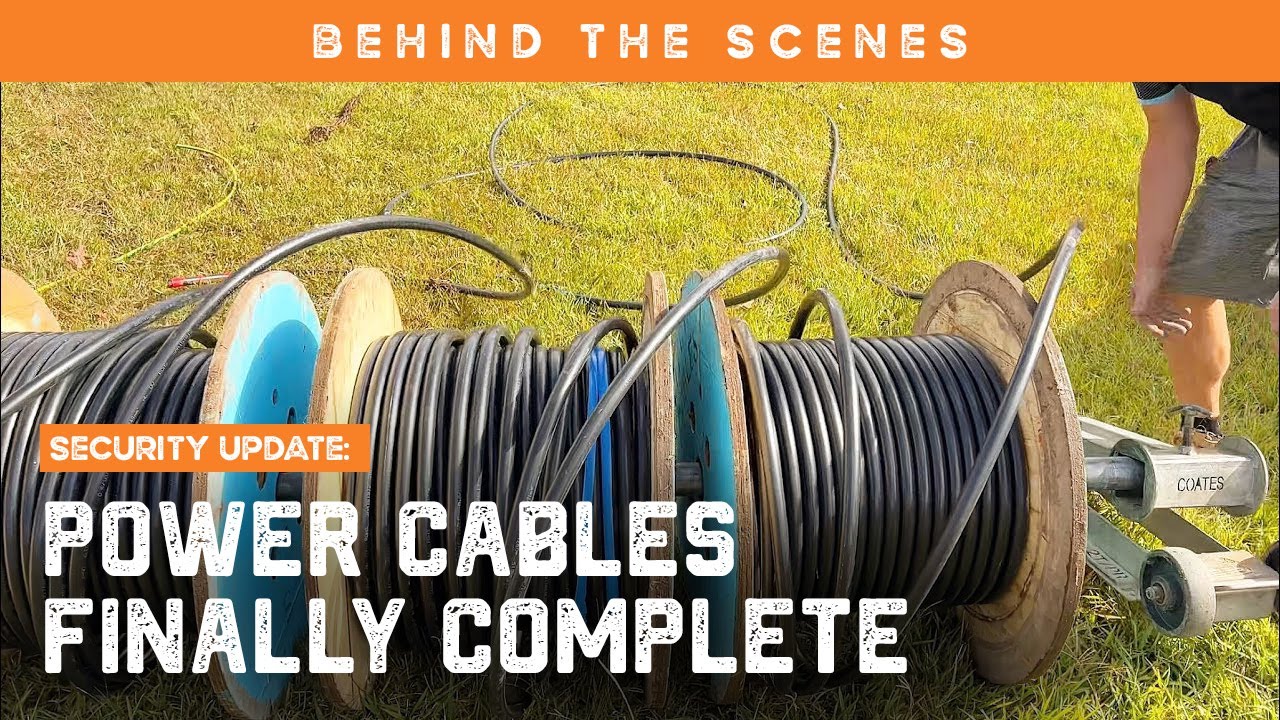 Power Cables Finally Through for the Security System - YouTube