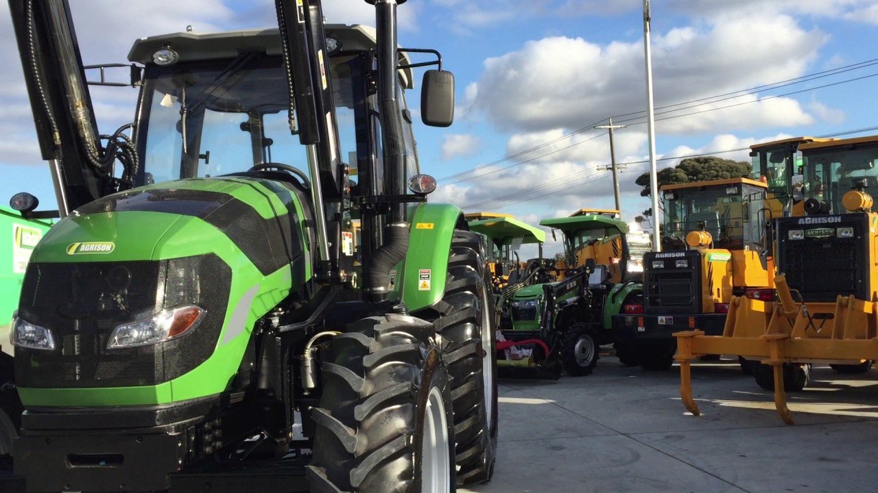 Agrison Tractor 135HP CDF with Front end Loader and 4 in 1 Bucket - YouTube