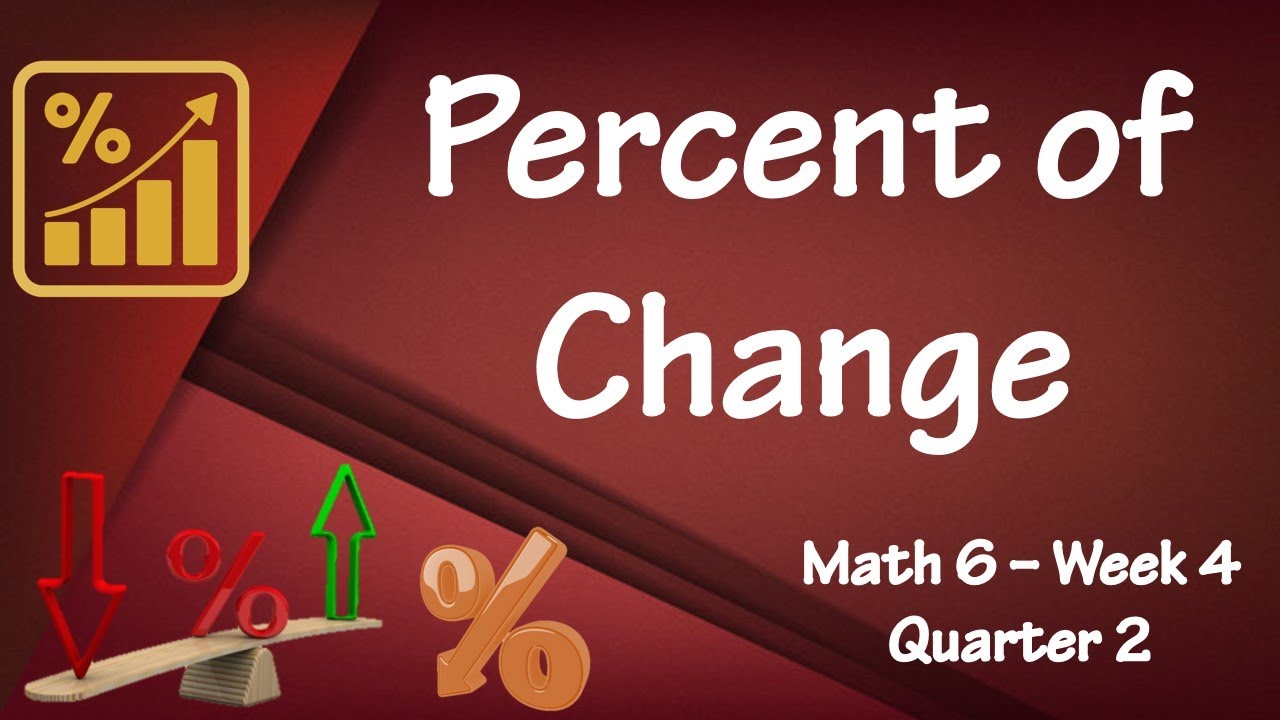Video Lesson MELCs Math 6 Quarter 2 Week 4 (Percent of Change) - YouTube