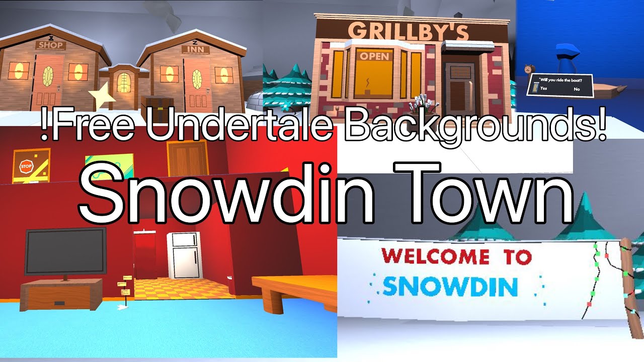 Free Undertale Backgrounds for Videos|Snowdin Town| - YouTube