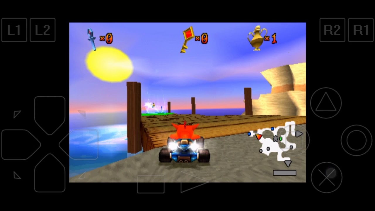 MAIN GAME PS 1 CTR (CRASH TEAM RACING) #8 - YouTube