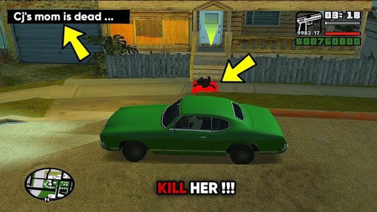 The Story Of The Death Of CJ Mother ln GTA San Andreas - YouTube