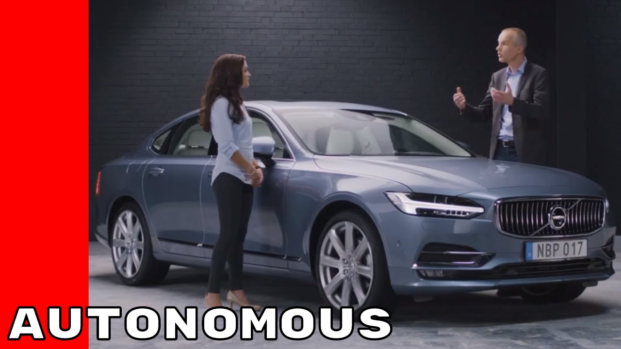 2017 Volvo S90 Pilot Assist Semi Autonomous Driving - YouTube