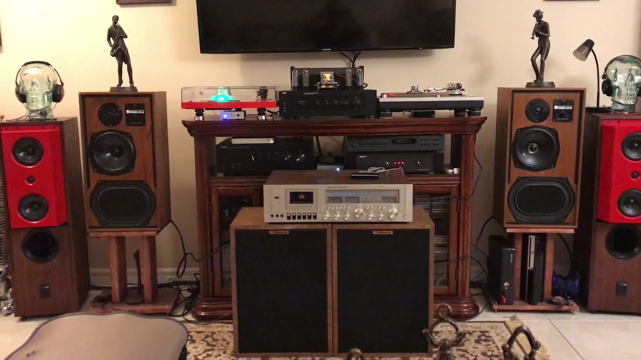 Marantz 4025 with Kef 104aB reference - YouTube