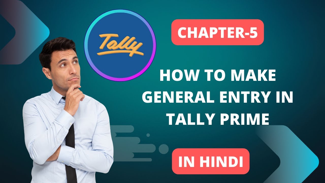 Chapter 5 How to make general entry in tally prime |tally credit card ...