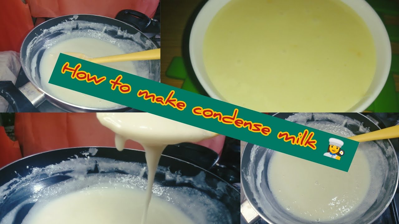 How to make condense milk at home/Dry milk condense milk or milk maid ...