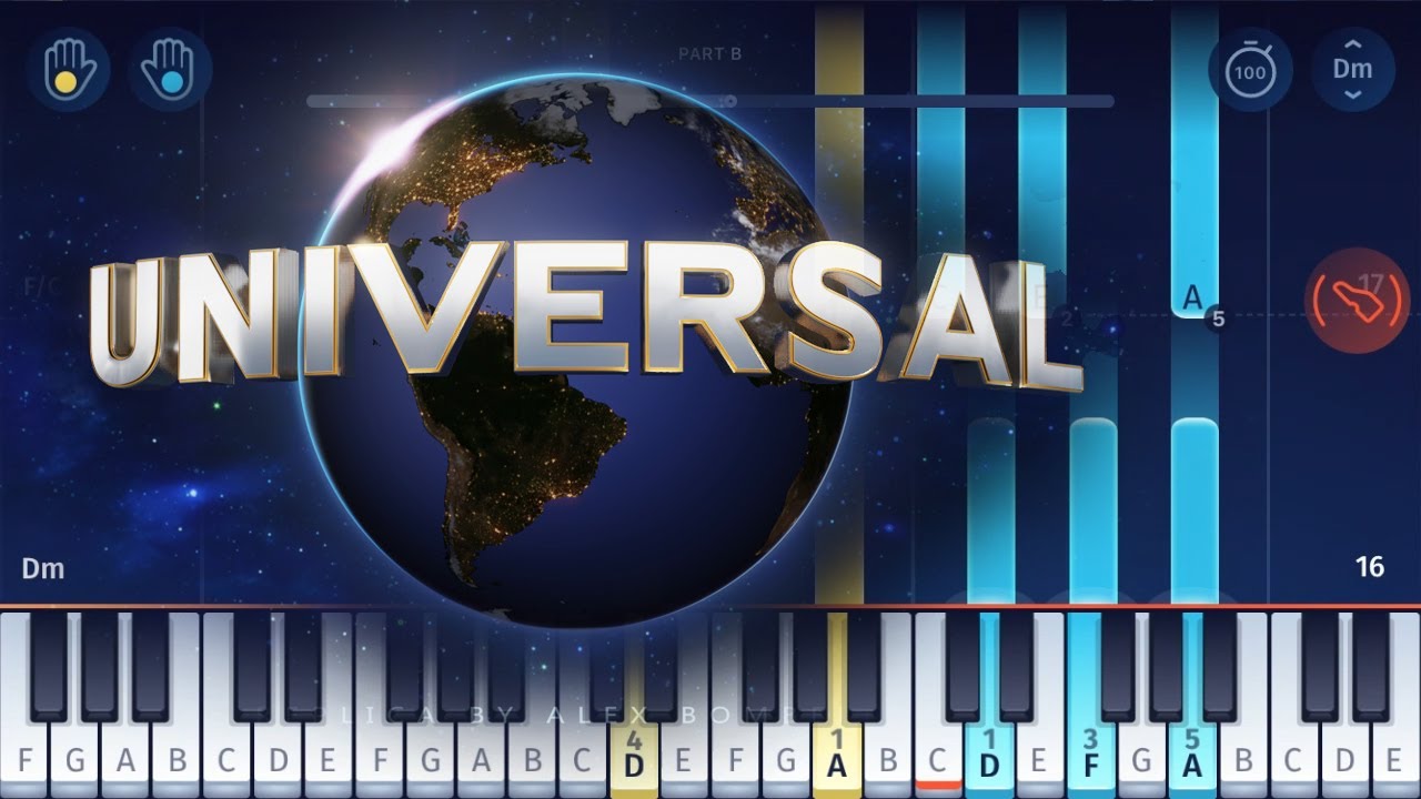 Universal Studios Theme - EASY Piano Tutorial - YouTube
