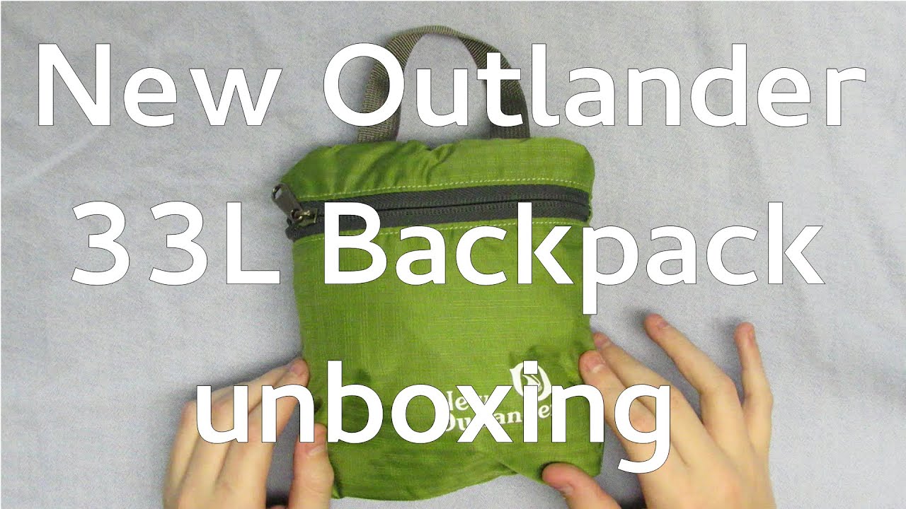 New Outlander 33L Backpack unboxing - YouTube