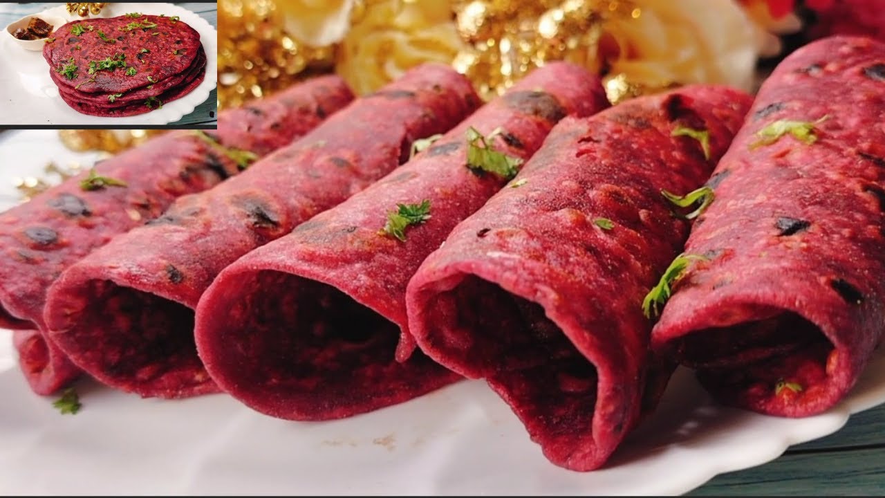 Beetroot Chapati | Healthy Breakfast Recipes | Beetroot Paratha Paratha ...