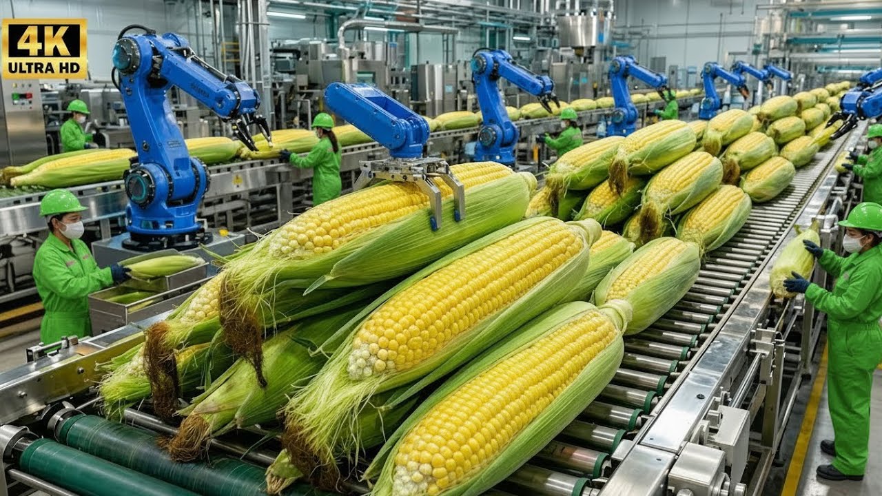 Inside the 1,000,000-LB Sweet Corn Plant How Sweet Corn Is Processed at ...