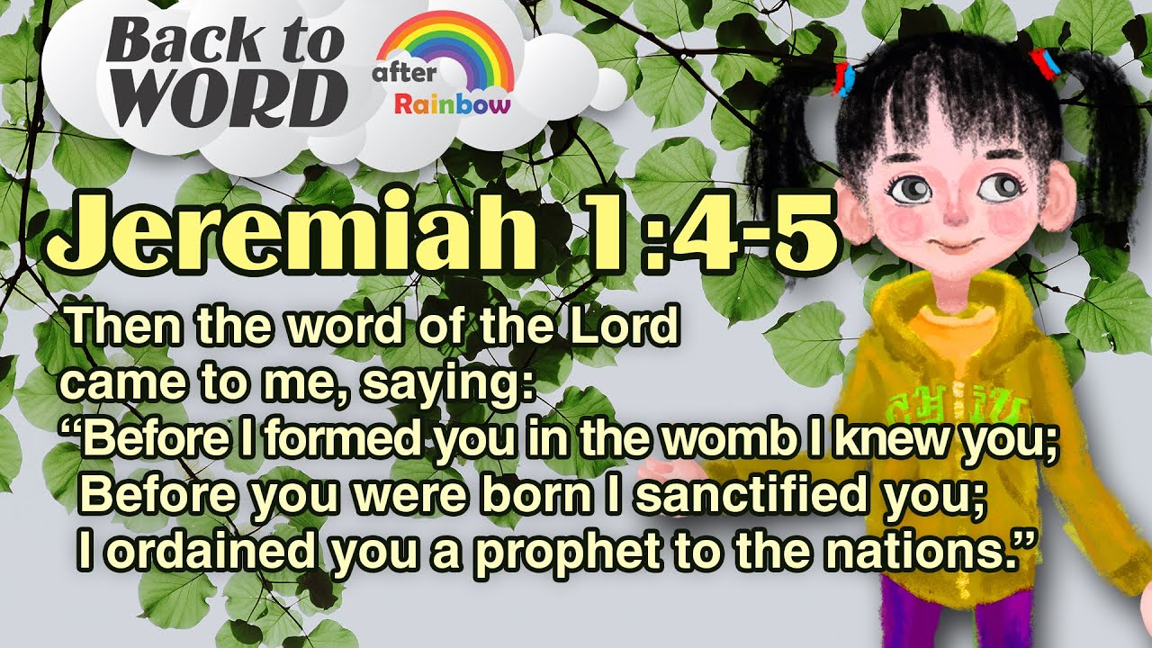 Jeremiah 1:4-5 ★ Bible Verse | How to Memorize Bible Verses | Audio ...
