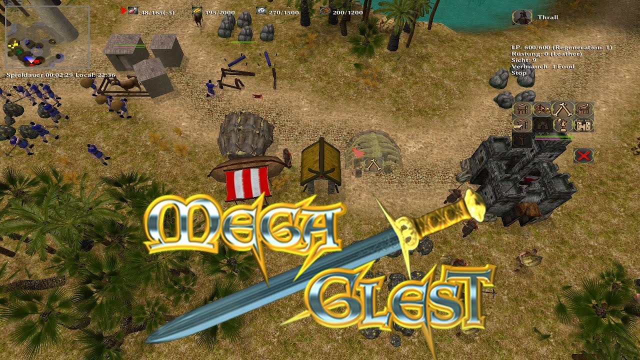 Mega Glest - 3D Real-Time Strategy Game - Archery Scenario Game - YouTube